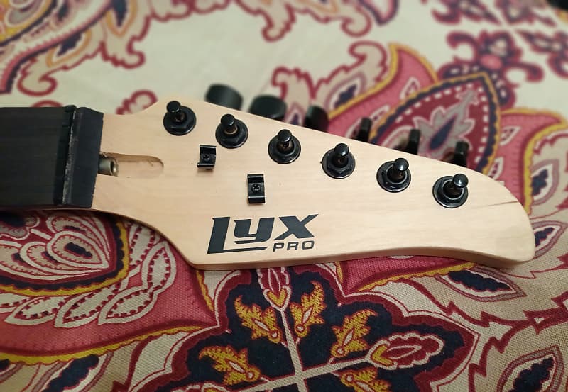 LyxPro Stratocaster Style Electric Guitar Neck + Tuners | Reverb