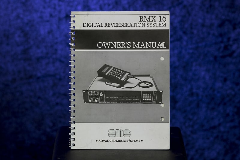 Original manual for the vintage AMS RMX 16 reverb | Reverb