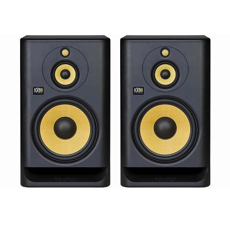 KRK Rokit 10-3 10" 3-Way Studio Monitor Black Pair Bundle | Reverb