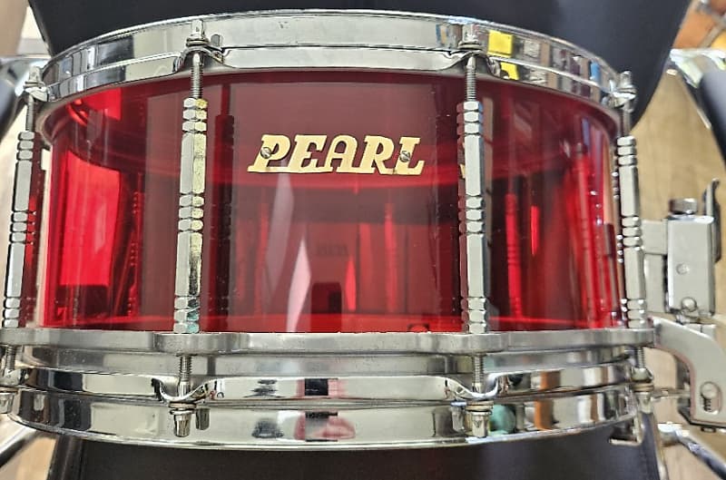 Pearl Free-Floating Crystal Beats 14x6.5" Snare with 2 | Reverb
