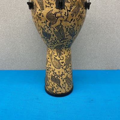 Remo Mondo 12 Inch Tunable Djembe - Fossil Fantasy Finish! | Reverb