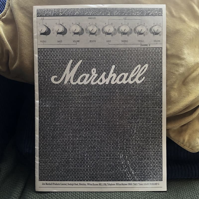 Marshall JCM800 era catalogue / brochure 1986 | Reverb
