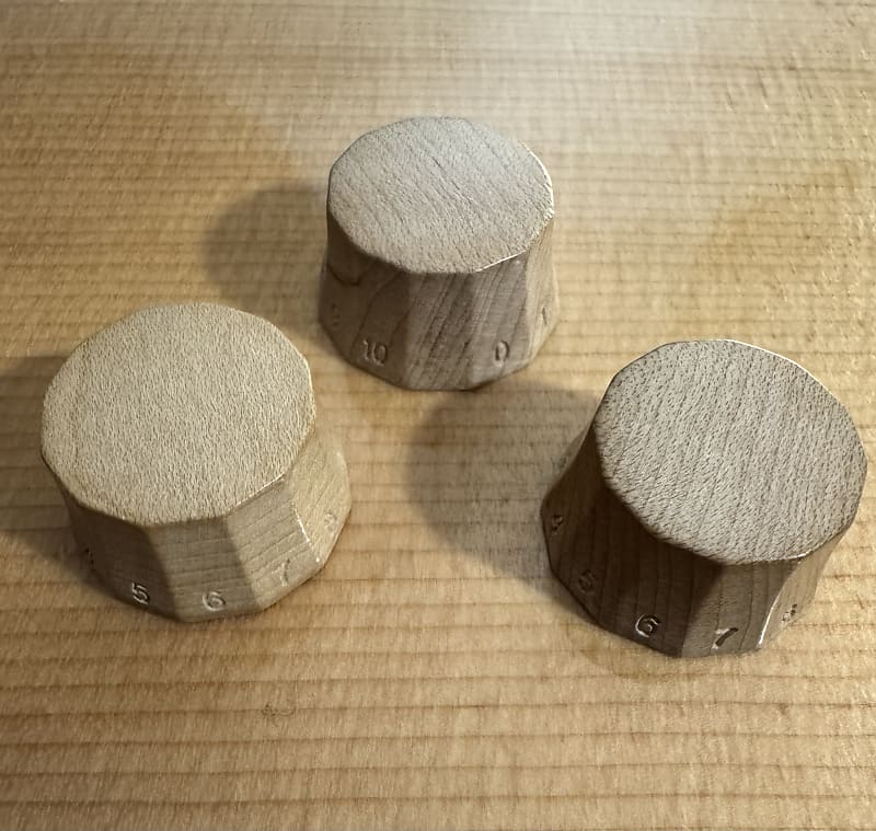 Hailwood Maple PRS Control Knobs. Set of 3. - Maple | Reverb