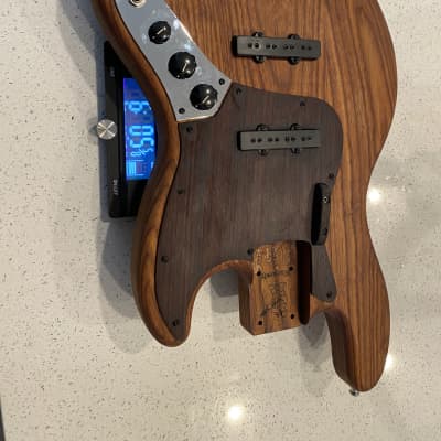 Warmoth Jazz Bass Loaded Body - Roasted Swamp Ash LIGHT | Reverb