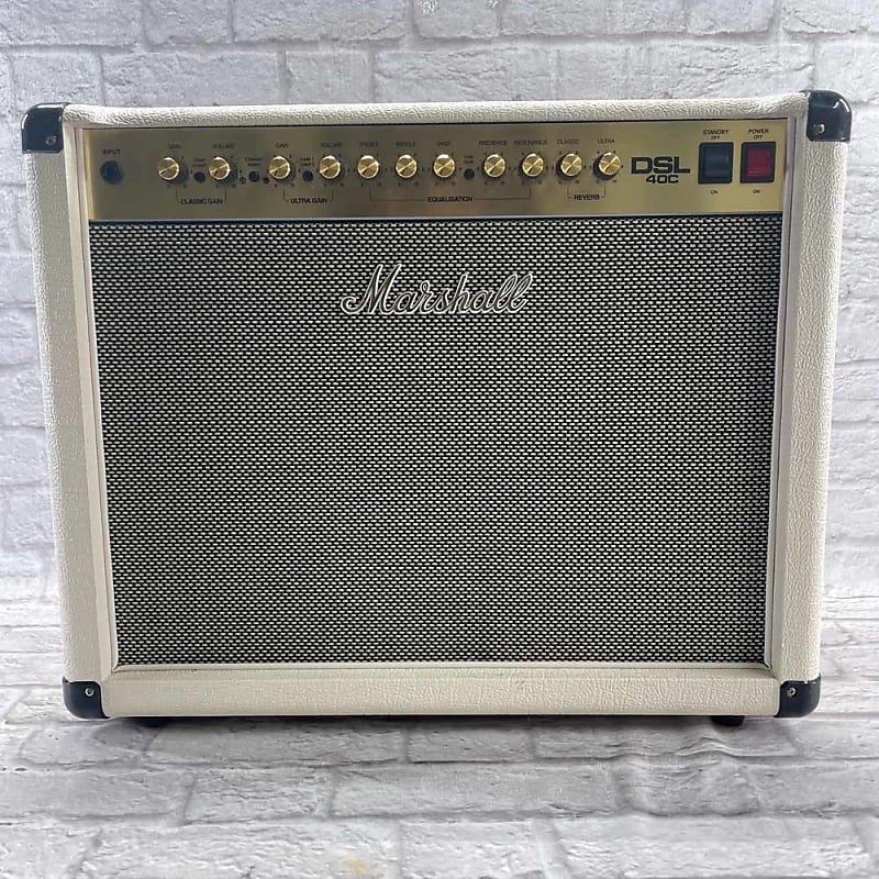Used: Marshall DSL40C Limited Edition White 40 Watt | Reverb