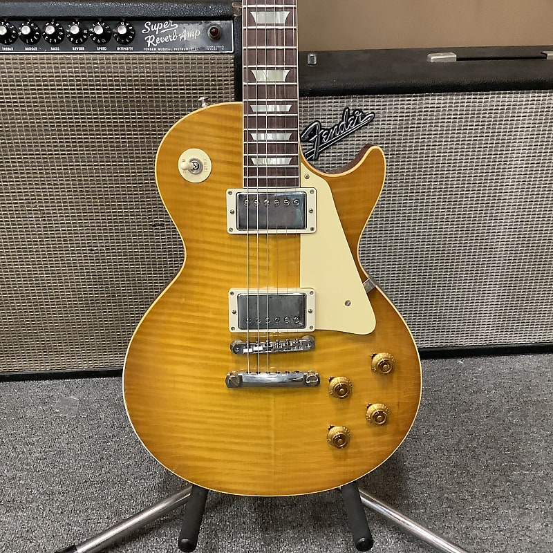 2023 Gibson Murphy Lab Les Paul R9 Lemon Burst Light Aged | Reverb
