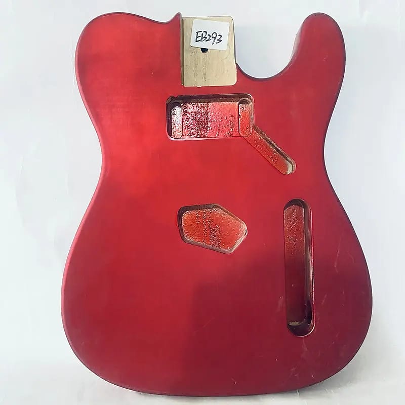 Red Basswood Tele Telecaster Style Guitar Body | Reverb