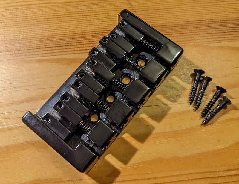 5 String Bass Bridge Black | Reverb