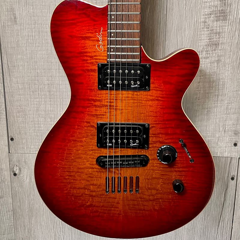 Used Godin LG Cherry Sunburst w/bag TSS1151 | Reverb