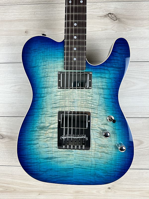 Schecter USA Custom Shop PT Custom HH - Trans Sky Blue | Reverb