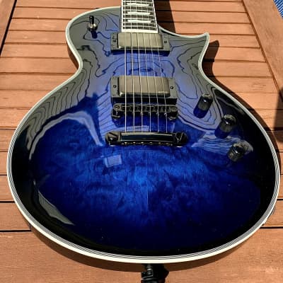 ESP EII Eclipse Reindeer Blue Quilted Maple Top Electric | Reverb