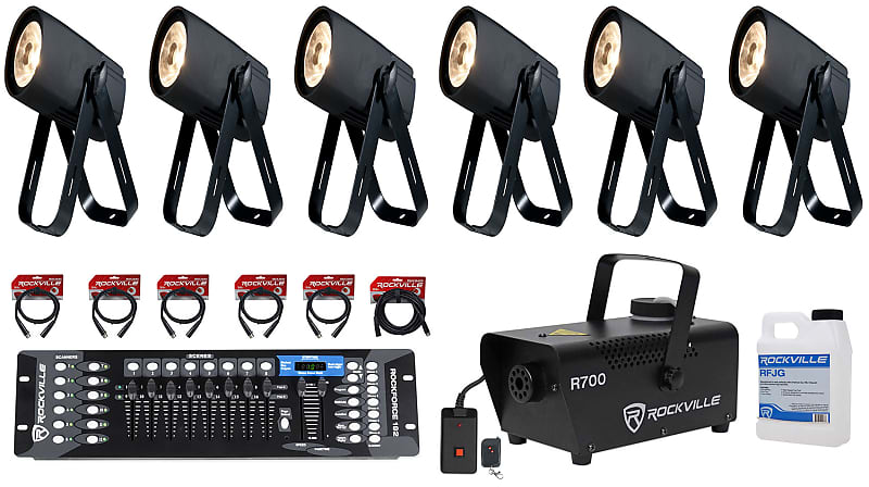 6) American DJ SABER SPOT WW 15W LED Pinspot Lights+DMX | Reverb