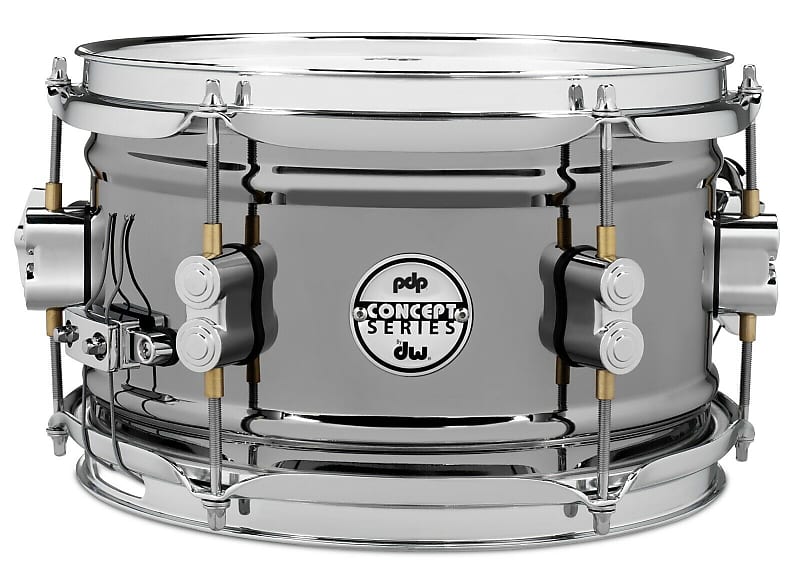PDP Concept Series Metal Snare 6x10 Black Nickel Over Steel | Reverb