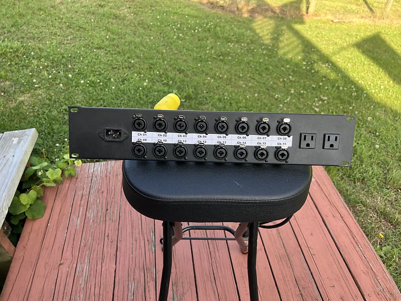 16 Channel Rackmount XLR/TRS Input Panel w/ Power in / out | Reverb