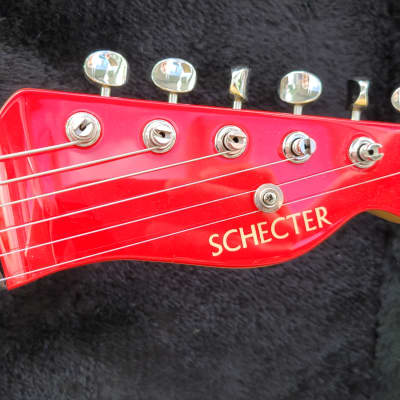 Replica Schecter Red Telecaster (Mark Knopfler) | Reverb
