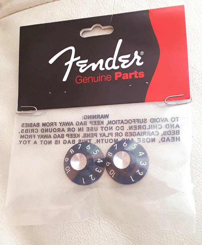 Fender Amp Knobs (Witch Hat, Black, as new, set of 2) | Reverb
