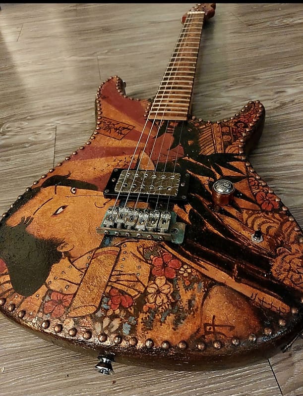 Alchemist custom guitar Geisha and samurai 2023 - Shellac | Reverb