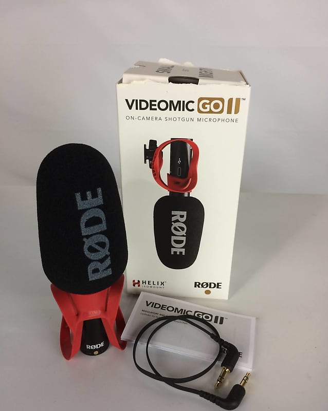 Rode VideoMic GO II Helix USB On-Camera Shotgun Condenser | Reverb
