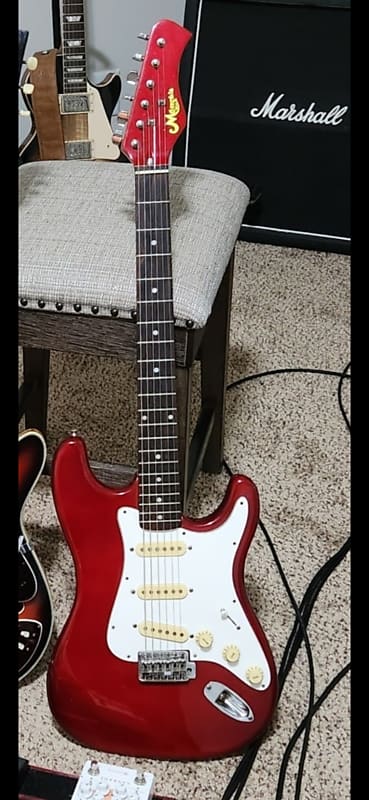 Memphis Strat Copy Late 70s - Red spakle | Reverb