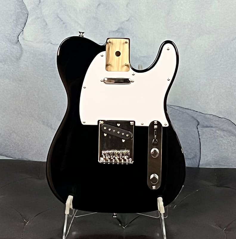 Squier Loaded Telecaster Body Black Finish | Reverb