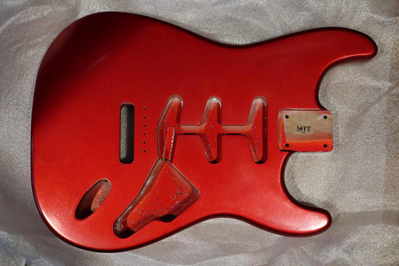 MJT VTS Stratocaster Alder Body Candy Apple Red | Reverb