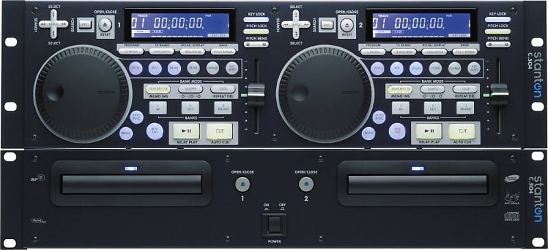 Stanton C.504 Dual Rackmount CD Player with MP3 Playability | Reverb