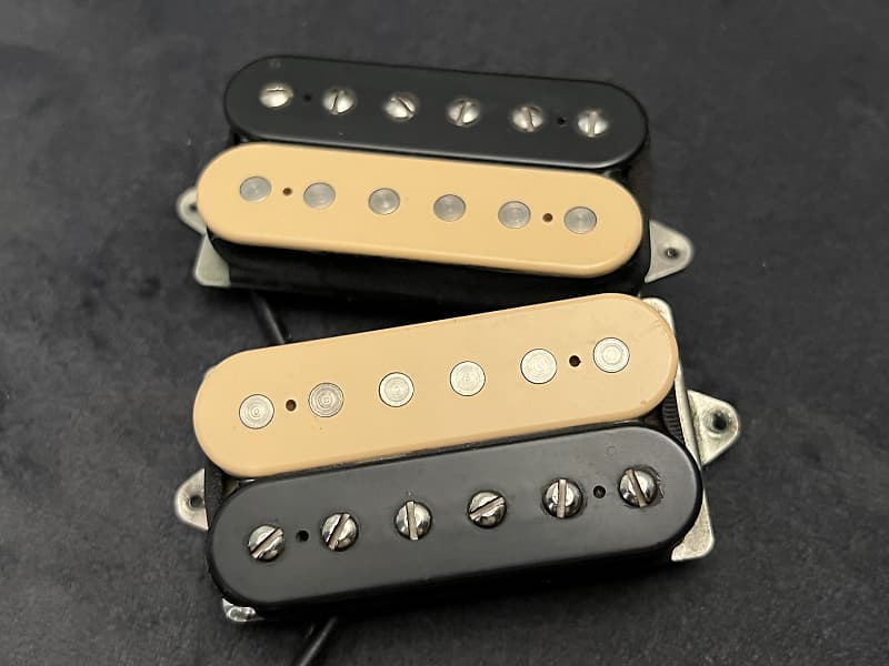 DiMarzio DP224 Pickups Black Cream DP224BC pickup set Andy | Reverb