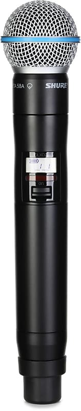 Shure QLXD2/BETA58A Wireless Handheld Microphone Transmitter | Reverb