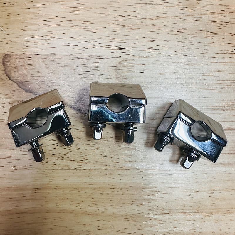Used - DW Tom Bracket Memory Lock Set of 3 - Chrome | Reverb