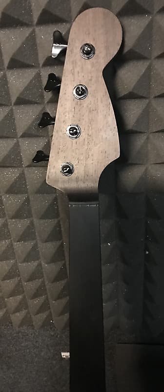 Warmoth Jazz Bass Neck 2022 - Unlined Fretless Wenge/Ebony | Reverb