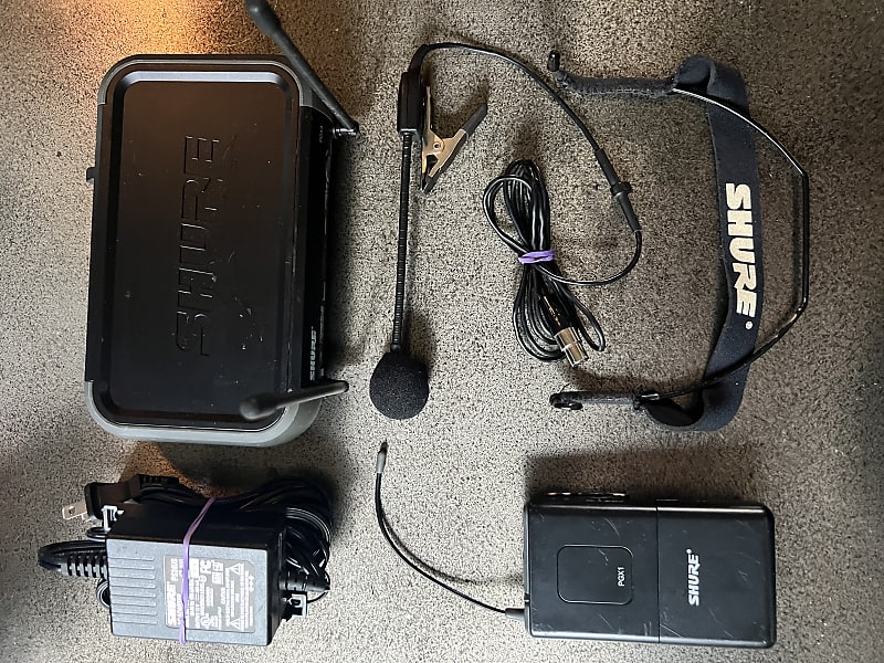 SHURE PGX4 H6 WIRELESS TRANSMITTER WITH PGX1 H6 BODY PACK AND | Reverb