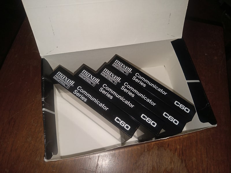 Maxell C60 Cassettes! New! Maxell C60 1990 - Black | Reverb