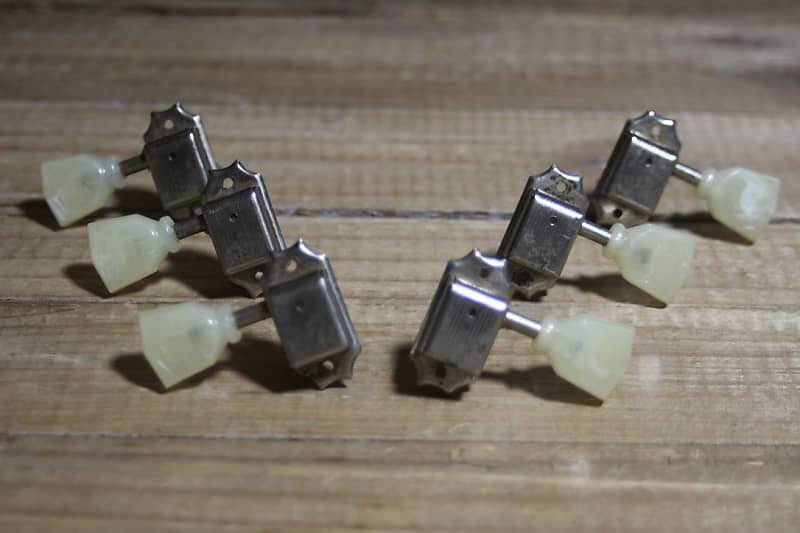Aged Kluson Reissue Single Line Tuners Great Keystone Buttons | Reverb