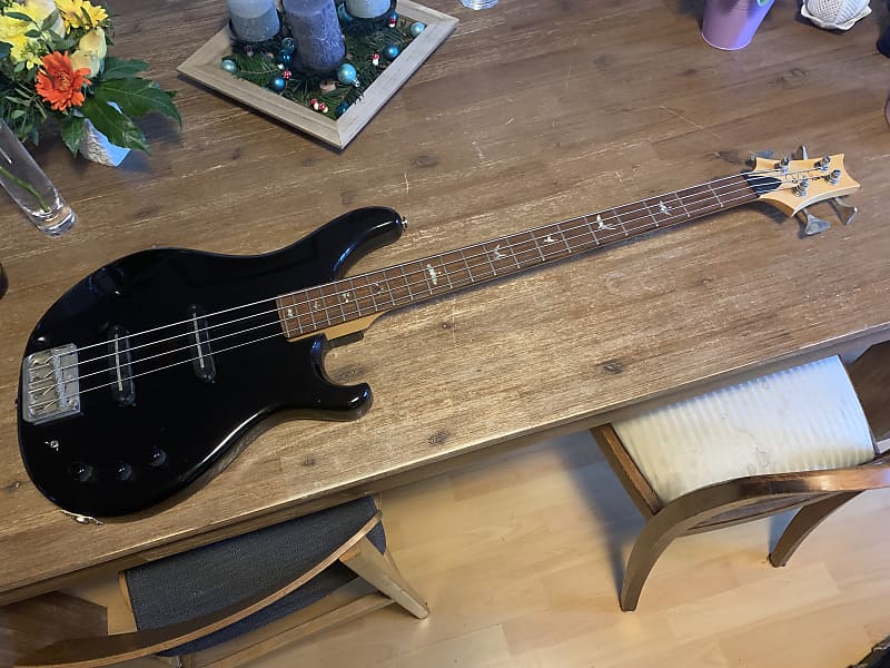 Mega Rare PRS Electric Bass EB4 2001, USA, OHSC, Birds! black | Reverb