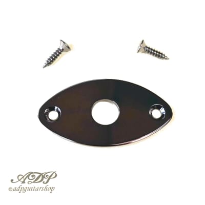 Gotoh Relic Strat Jack Plate Aged Chrome | Reverb France