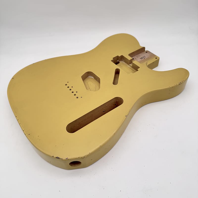 MJT Telecaster Relic Alder Body Vintage White Nitro MJT5360 | Reverb