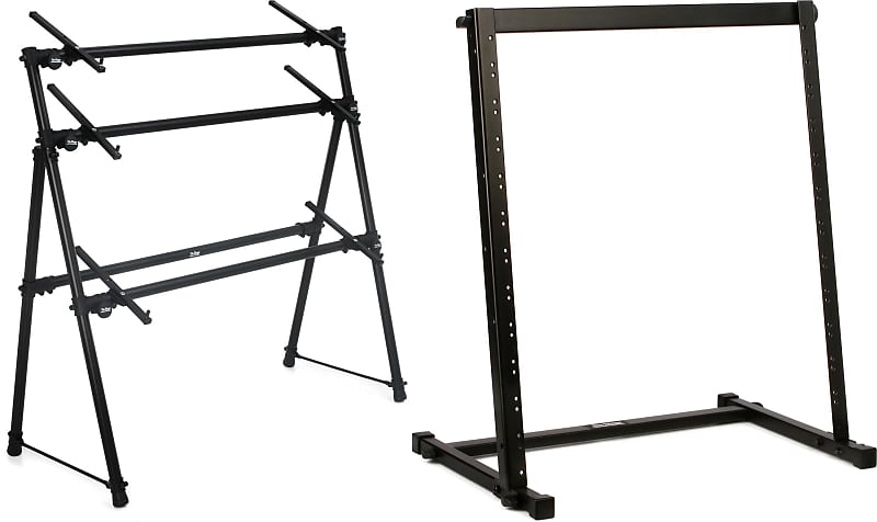 On-Stage KS7903 3-Tier A-Frame Keyboard Stand Bundle with | Reverb