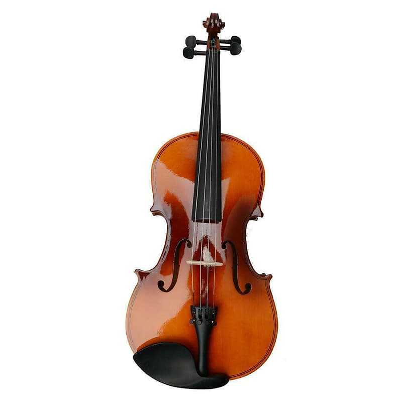 16" Inch Wood Acoustic Viola With Case Rosin Bow Brown Color | Reverb