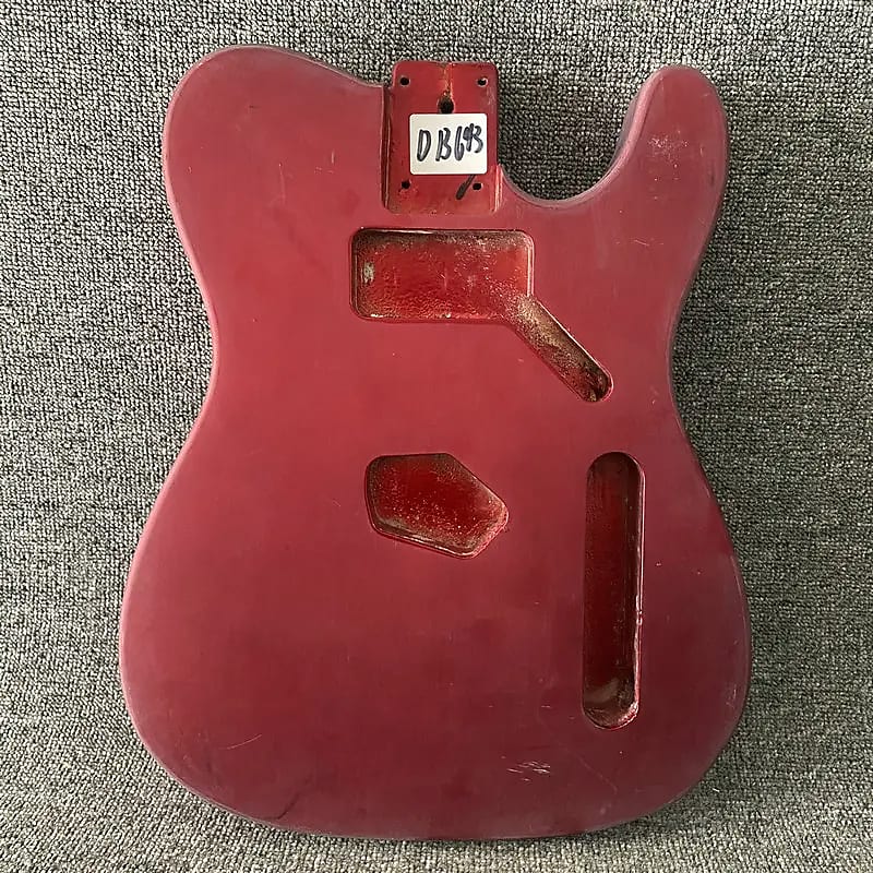 Red Basswood Telecaster Tele Style Guitar Body | Reverb
