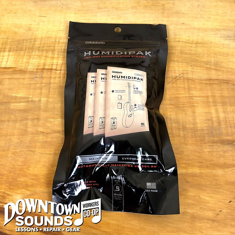 D'Addario Humidipak 3 Pack Refill - Maintain - Two-Way | Reverb