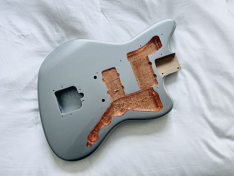 HOSCO Jazzmaster Alder Body - Inca Silver Finish! Fender | Reverb