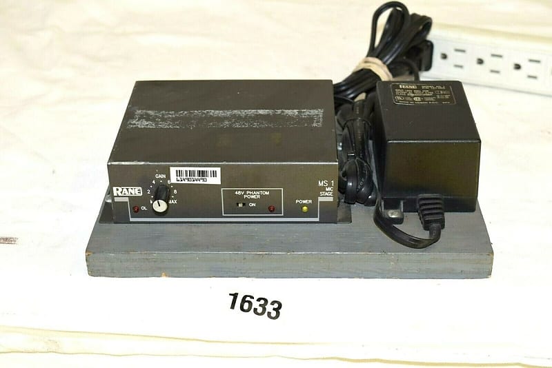 RANE MS-1S MIC STAGE - MICROPHONE PREAMPLIFIER #1633 (ONE) | Reverb