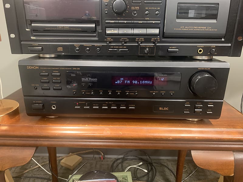 Denon DRA-395 Multi-Room A/V Receiver 1990ish - Black | Reverb