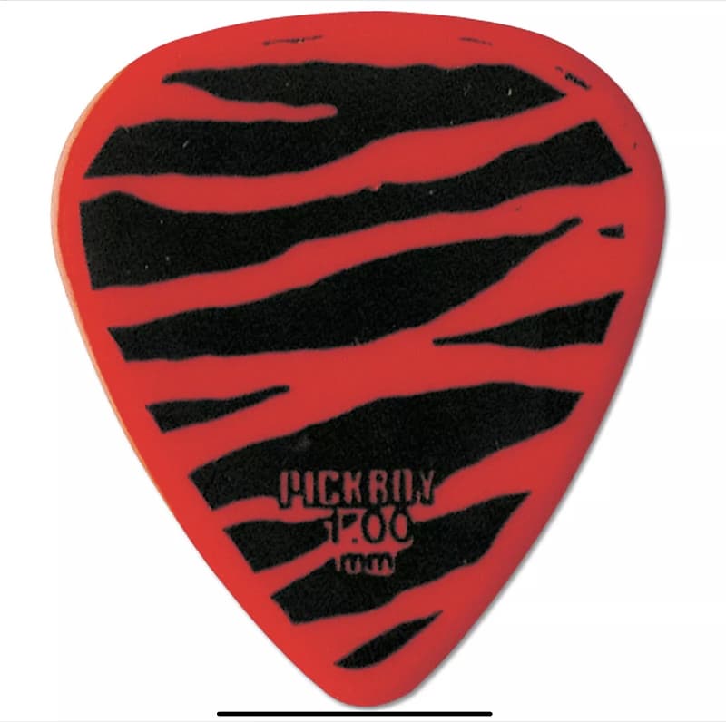 Pickboy Guitar Picks Pack Of 10 Heavy Metal, Red Tiger | Reverb