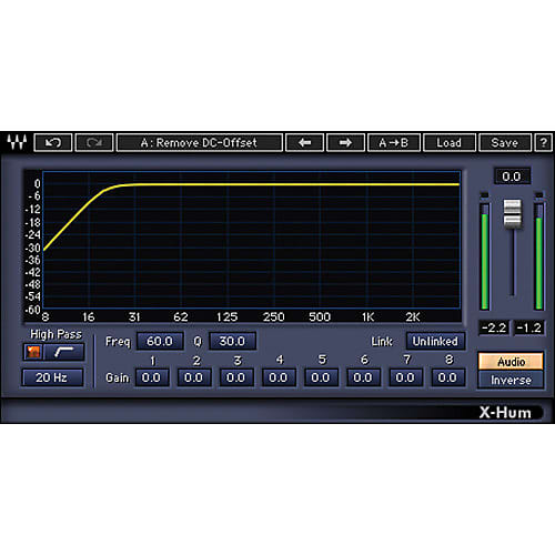 Waves X-Hum - Hum Removal Plug-In (Native/SoundGrid, | Reverb
