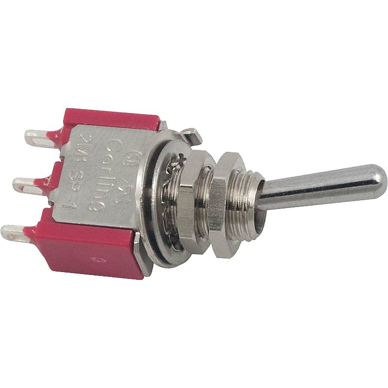 Switch - Carling, Mini Toggle, SPDT, 2 Position, Solder Lugs | Reverb