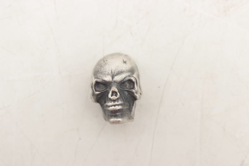 Fernandes Guitars Die Cast Metal Skull Knob - Silver | Reverb