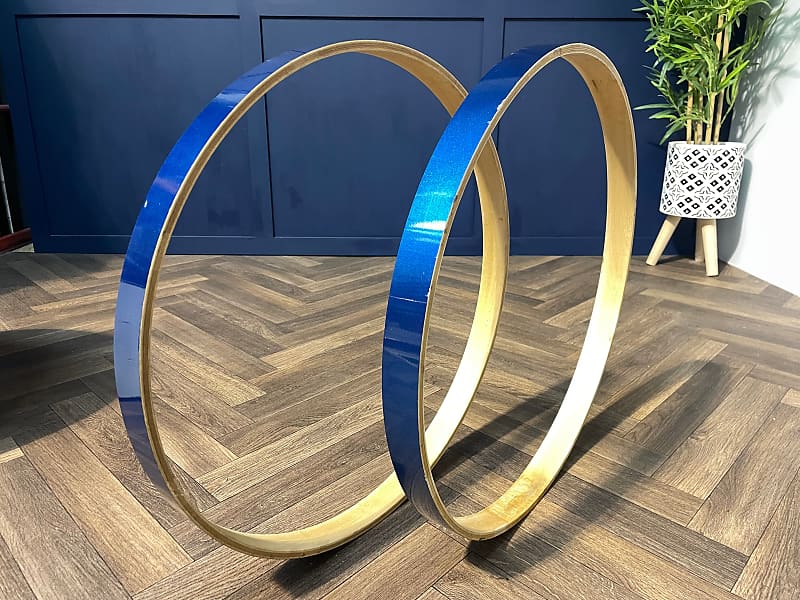 Premier Cabria Bass Drum 22” Wooden Hoops Rims Hardware | Reverb