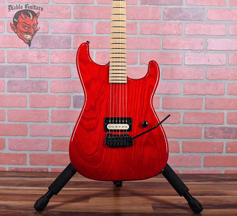 Jackson USA JRS-1 Transparent Red 1997 w/Flight Case | Reverb