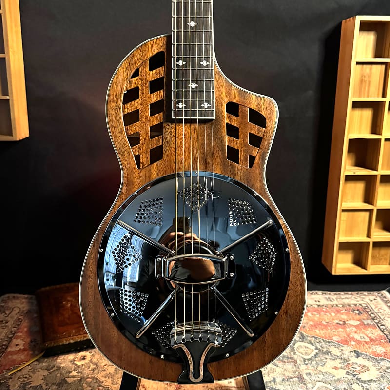 NEW Royall Parlor Special Solid Mahogany Singlecone Resonator | Reverb